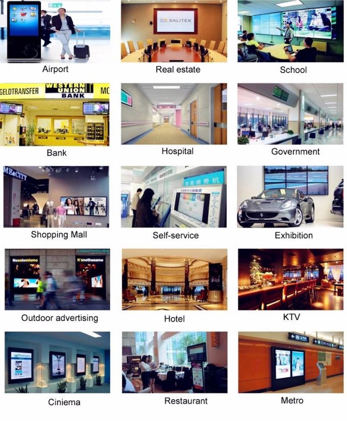 Ultra Thin Wall Mounted Digital Signage 49" Ir Touch Screen Ipad Style ...