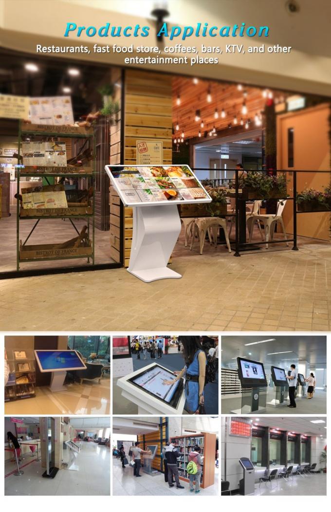Horizontal IR Digital Kiosks Touch Screen , Digital Signage Display ...