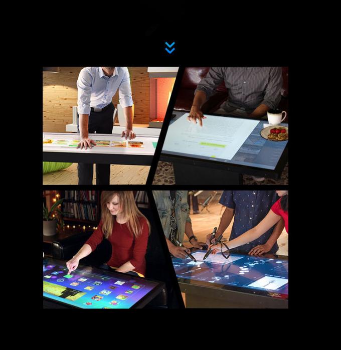 Infrared Multi Touch Screen Table , Full HD Interactive Media Table AR ...
