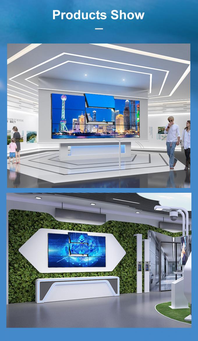 Indoor Digital Signage Video Wall 2K 4K HD 2x3 3x3 Narrow Bezel LCD ...