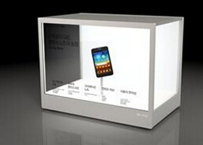 Remote Control Indoor Transparent LCD Showcase 24" 0.4845X0.4845 Pixel ...
